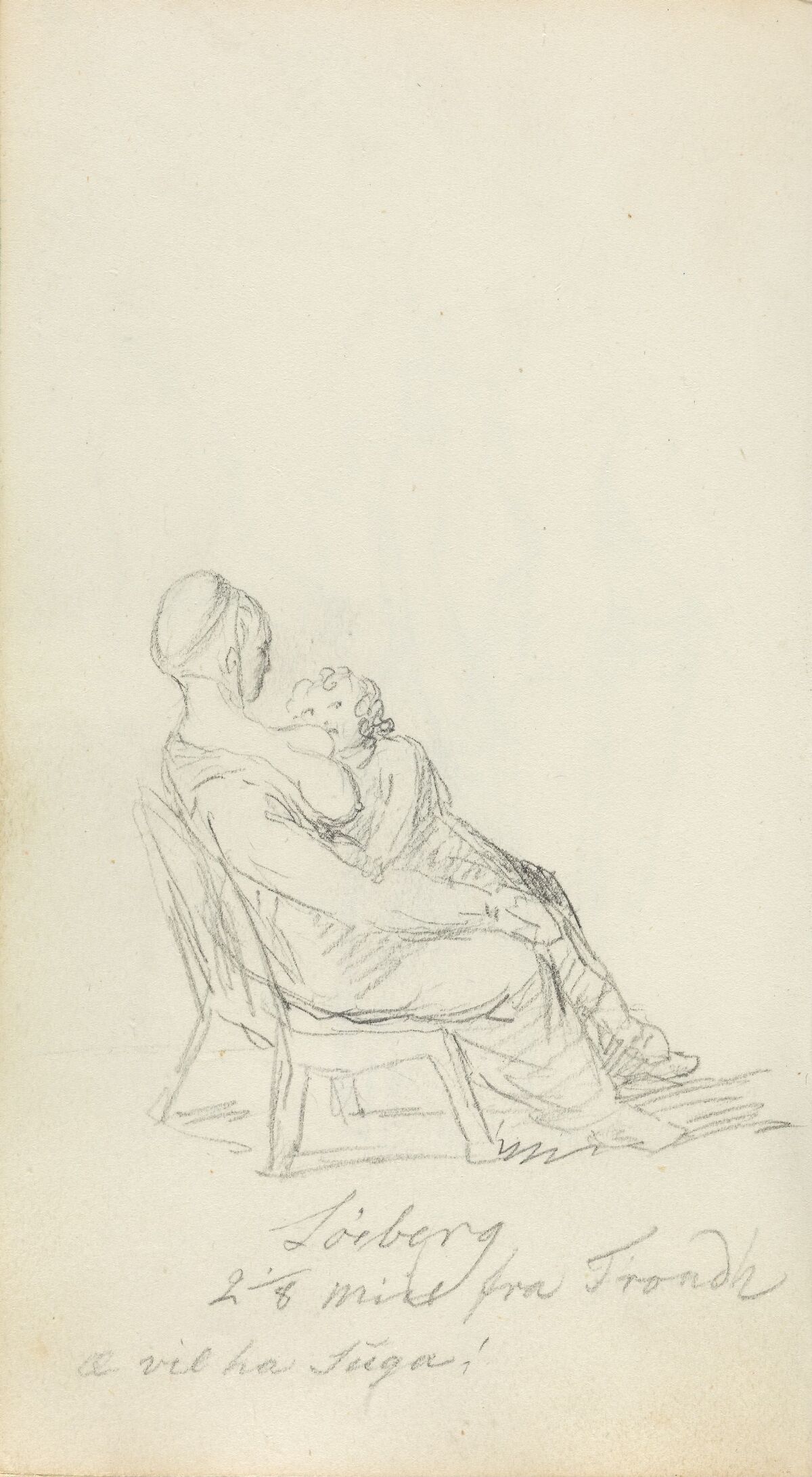 Johannes Flintoe, Mor som ammer sitt barn, Søberg – Nasjonalmuseet ...