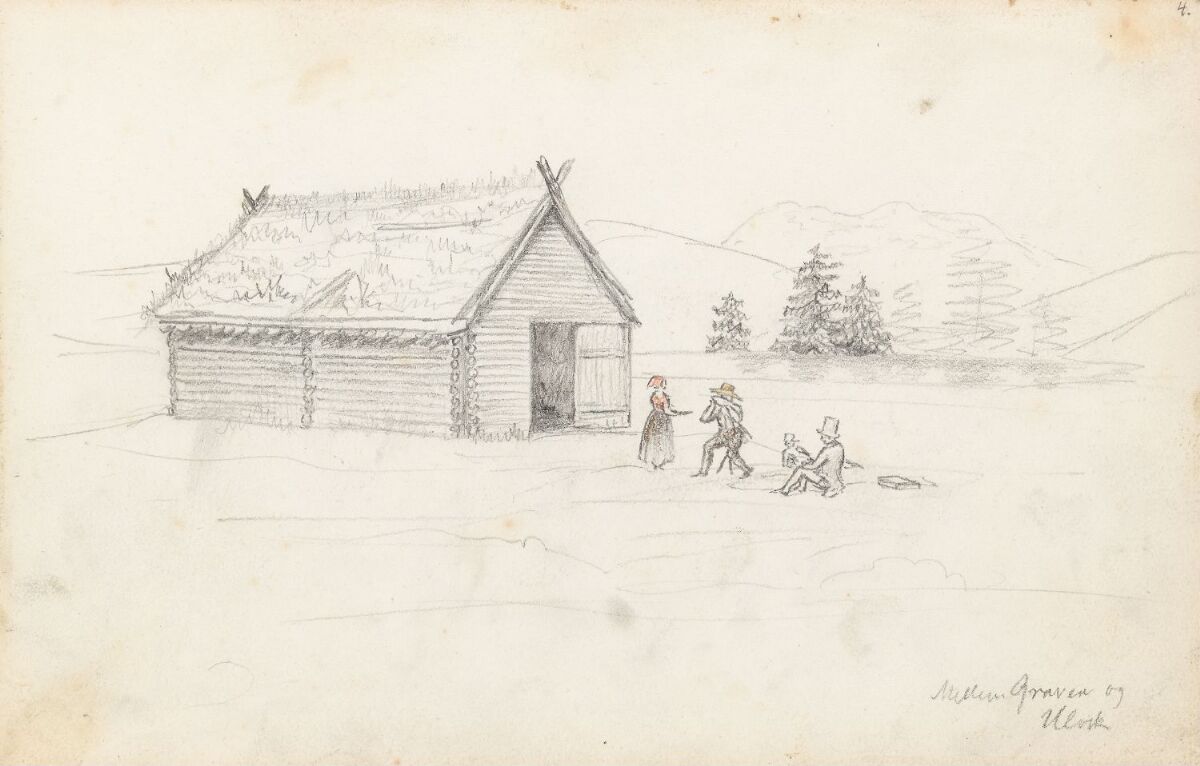 Hans Gude, Rast mellom Granvin og Ulvik – Nasjonalmuseet – Samlingen