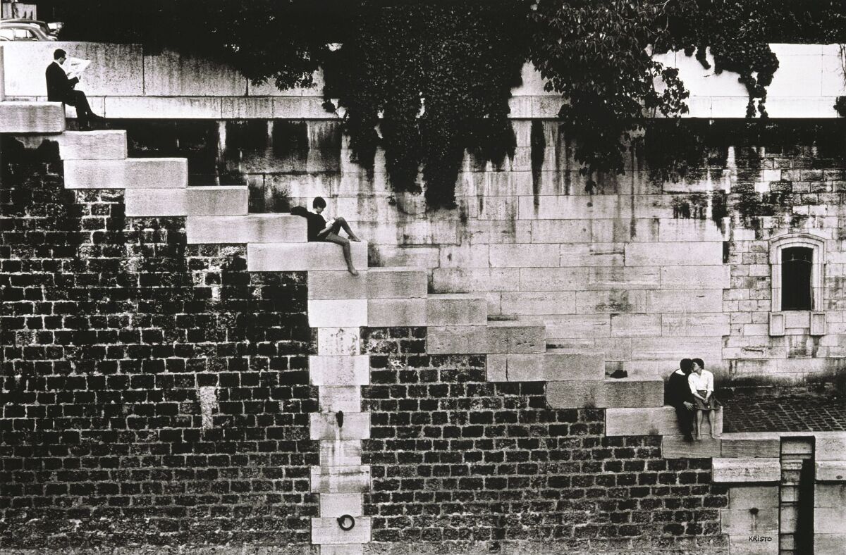 Arild Kristo, Fire på trapp ved Seinen – Nasjonalmuseet – Collection