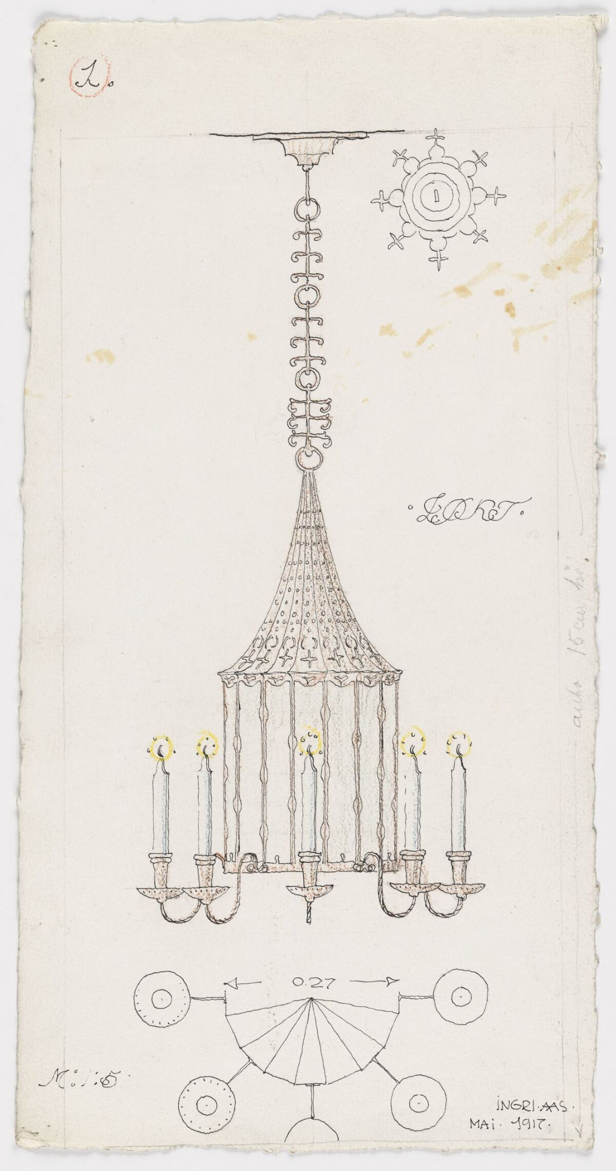 Ingri Aas, Lysekrone – Nasjonalmuseet – Samlingen