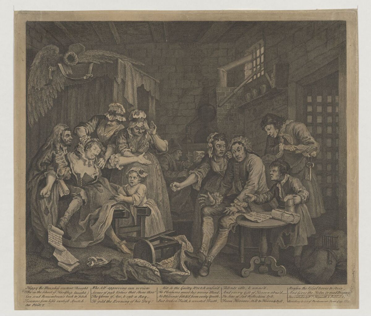 William Hogarth, A Rake's Progress: Plate 7 – Nasjonalmuseet – Collection