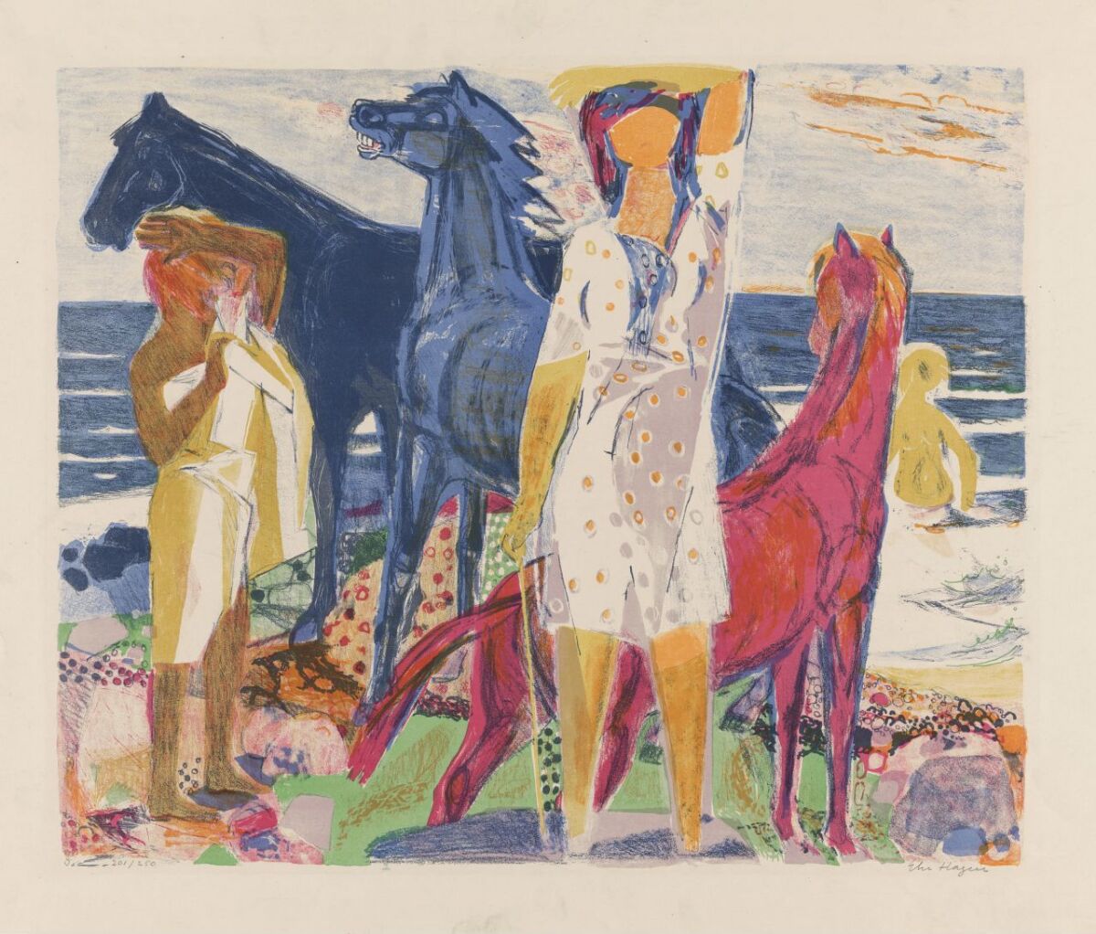 Else Hagen, Blå hester – Nasjonalmuseet – Samlingen