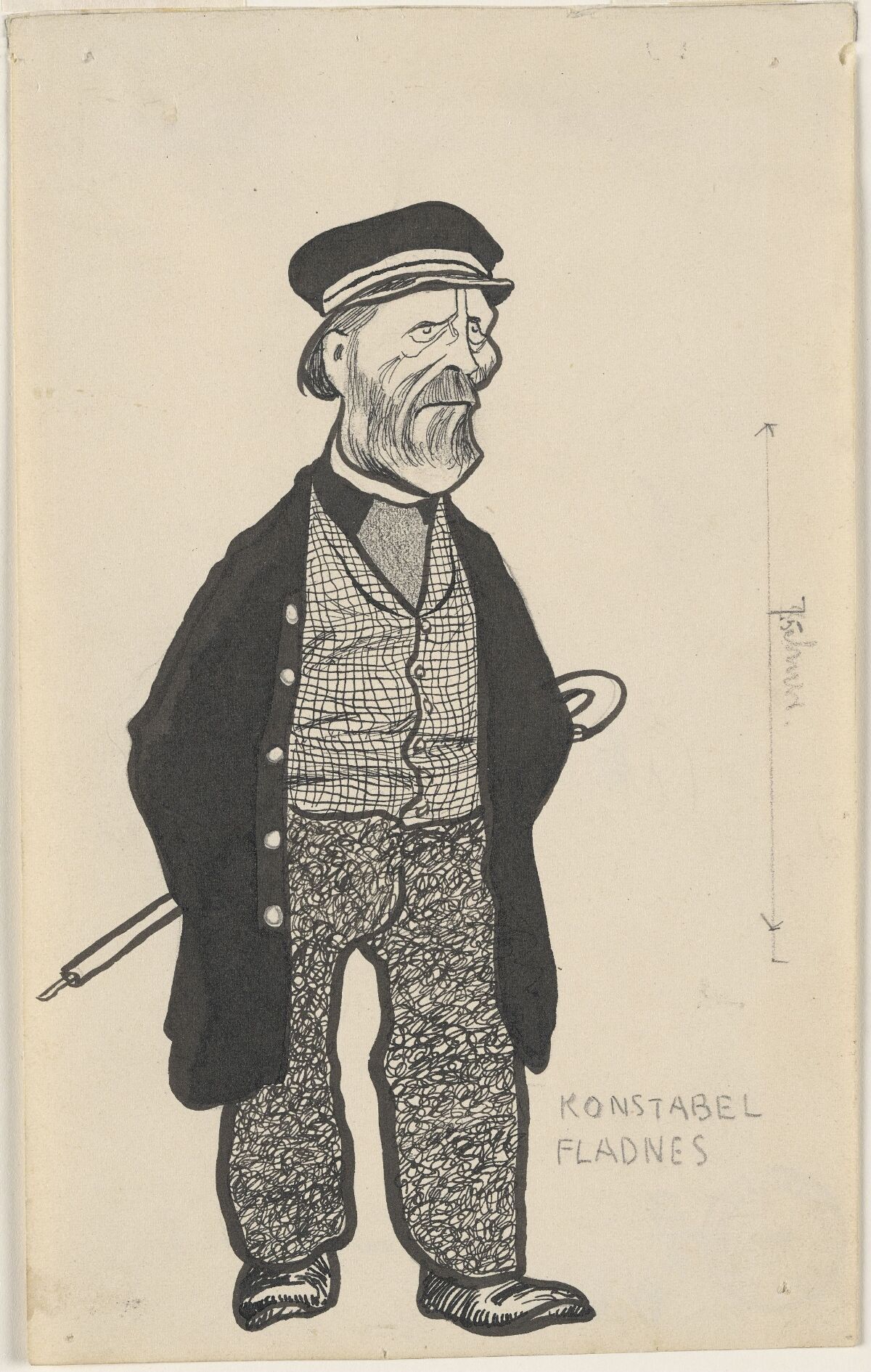 Olaf Gulbransson, Konstabel Fladnes – Nasjonalmuseet – Collection
