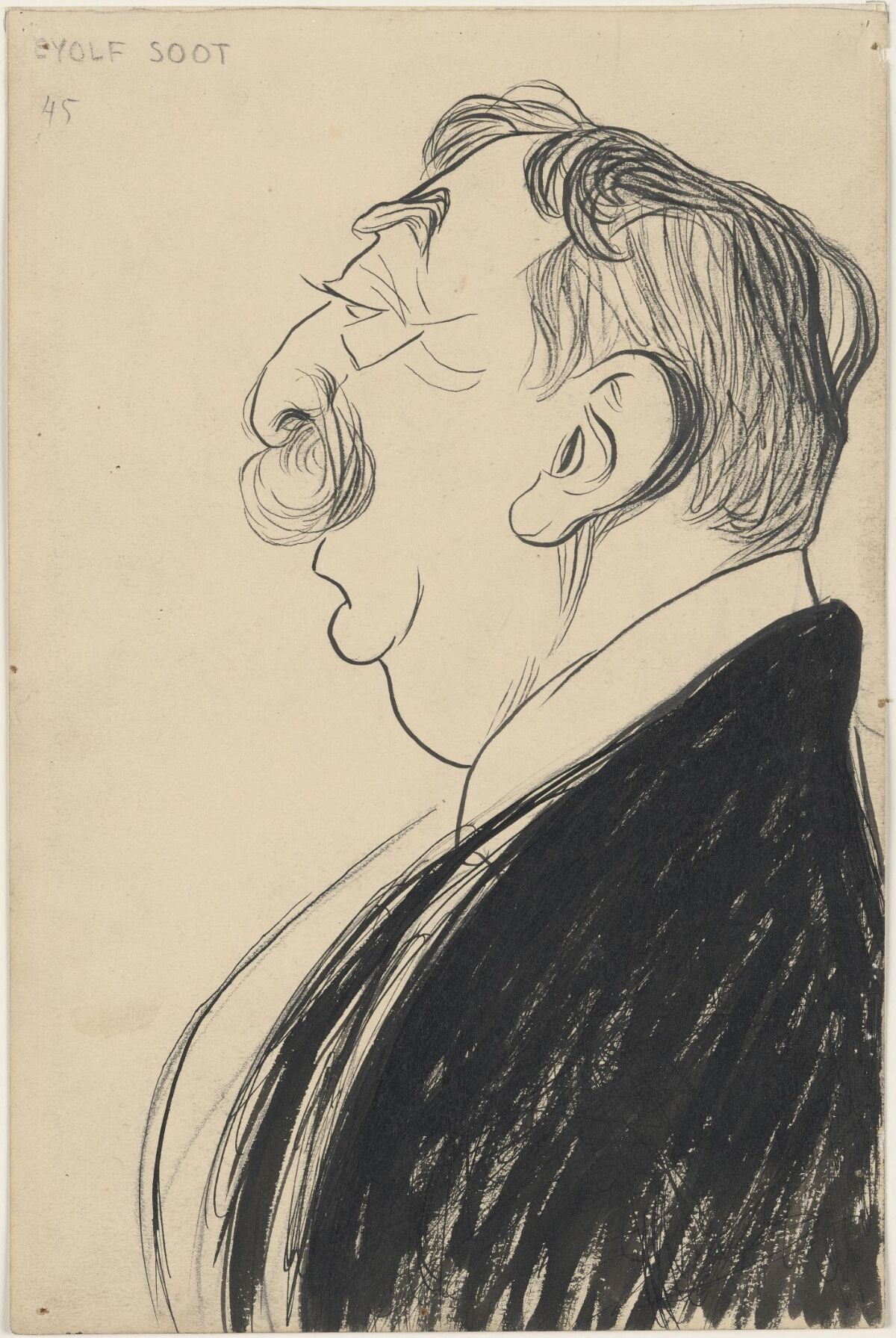 Olaf Gulbransson, Maleren Eyolf Soot – Nasjonalmuseet – Samlingen