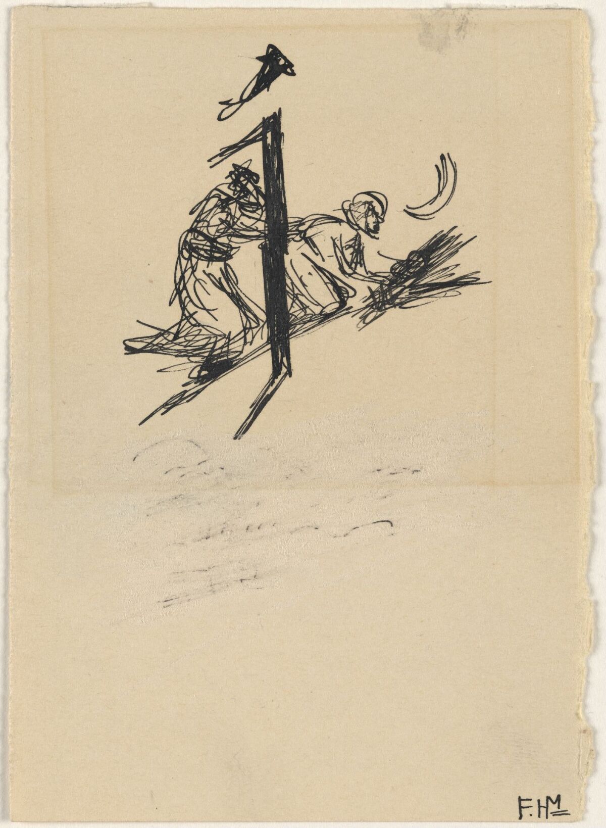 Frøydis Haavardsholm, Study Initial I. For "From the Troll Woman's Era ...