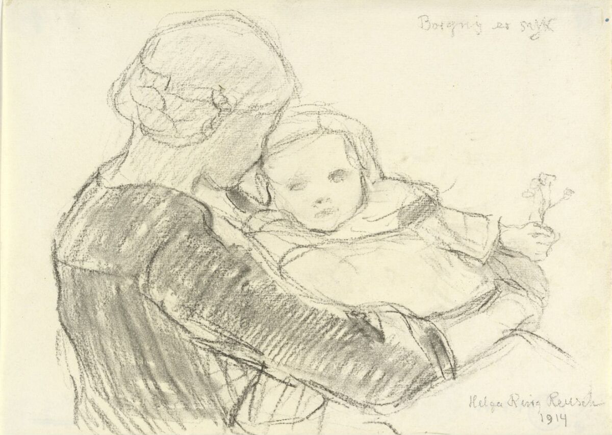 Helga Ring Reusch, Mor med sykt barn på fanget – Nasjonalmuseet – Samlingen