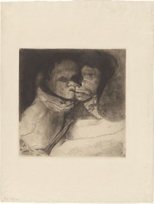 Käthe Kollwitz, Emil Richter, Døden, kvinnen og barnet – Nasjonalmuseet ...