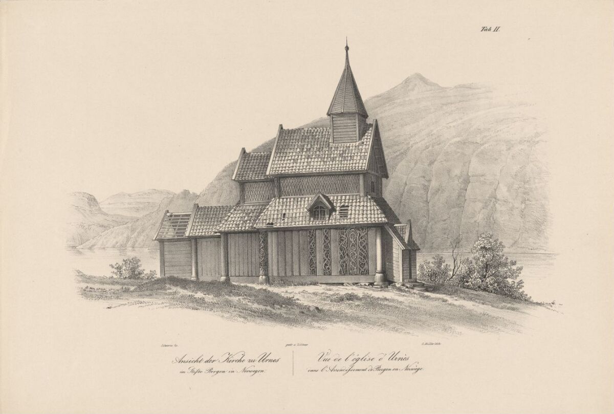 Johan Christian Dahl, Carl Müller, Ludwig Theodor Zöllner, Urnes ...