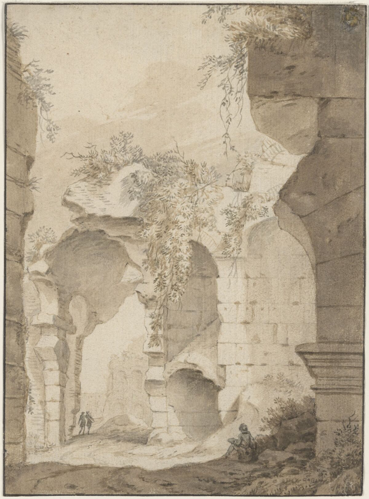 Asselijn, Jan, hans manér, Romerske ruiner – Nasjonalmuseet – Samlingen