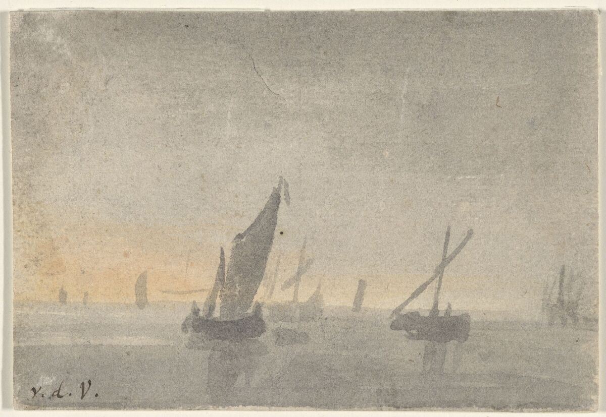 Uidentifisert kunstner, nederlandsk, Seilbåter – Nasjonalmuseet – Samlingen