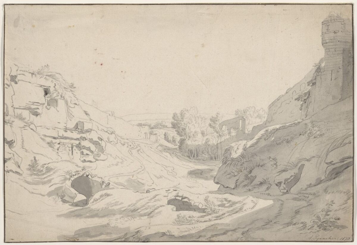 Adam Pijnacker, Landskap med ruiner – Nasjonalmuseet – Samlingen