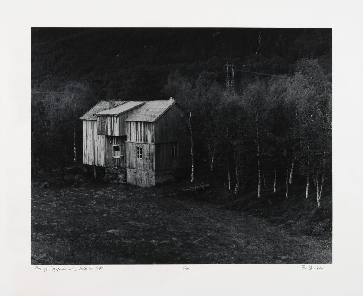 Per Berntsen, Hus og høyspentmast, Målselv, 1979 – Nasjonalmuseet ...