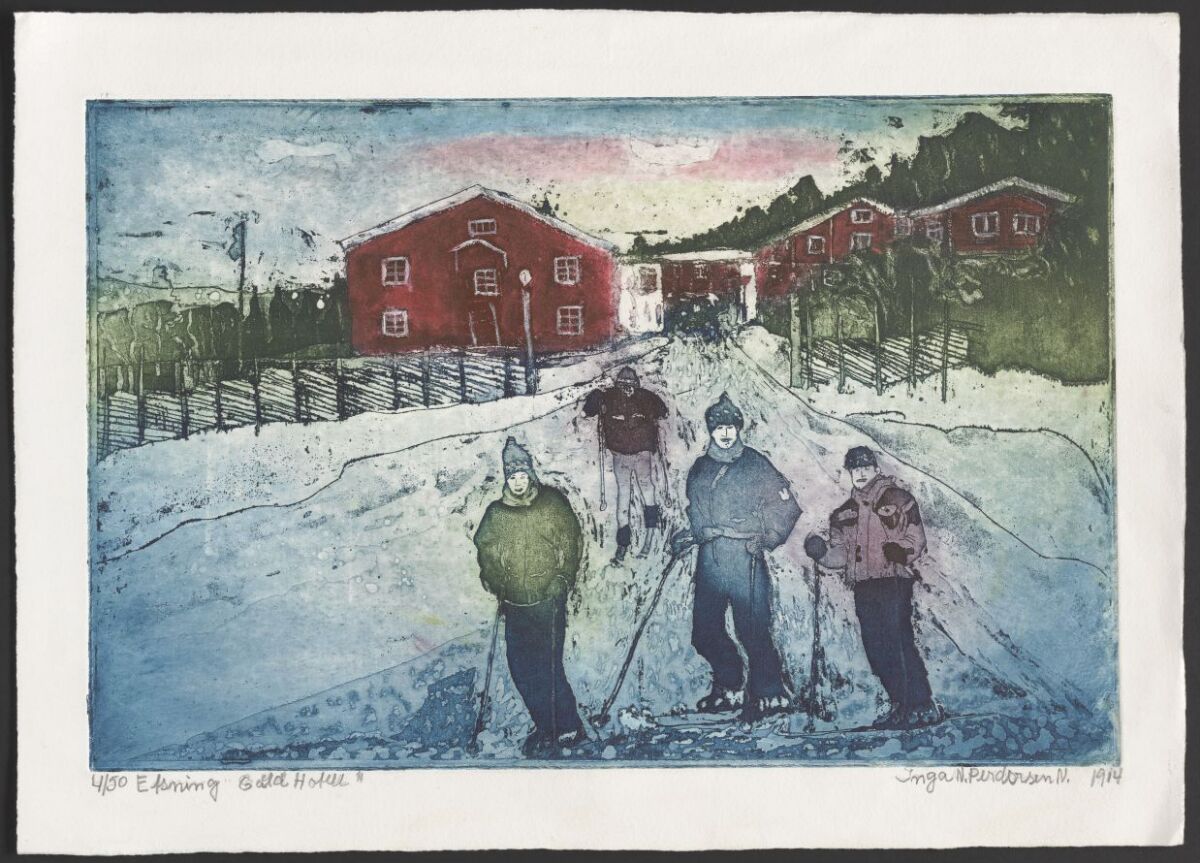 Inga Nordsletta Pedersen, Gålå hotell – Nasjonalmuseet – Samlingen