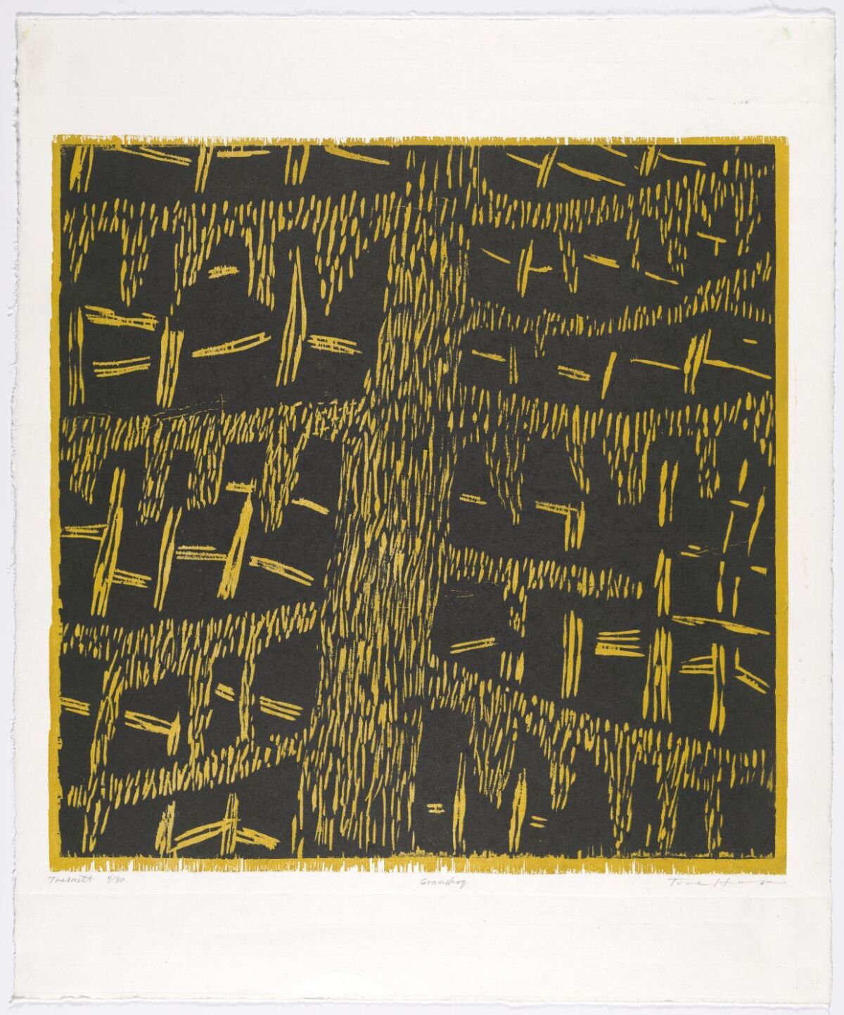 Tore Hansen, Granskog (oker) – Nasjonalmuseet – Collection