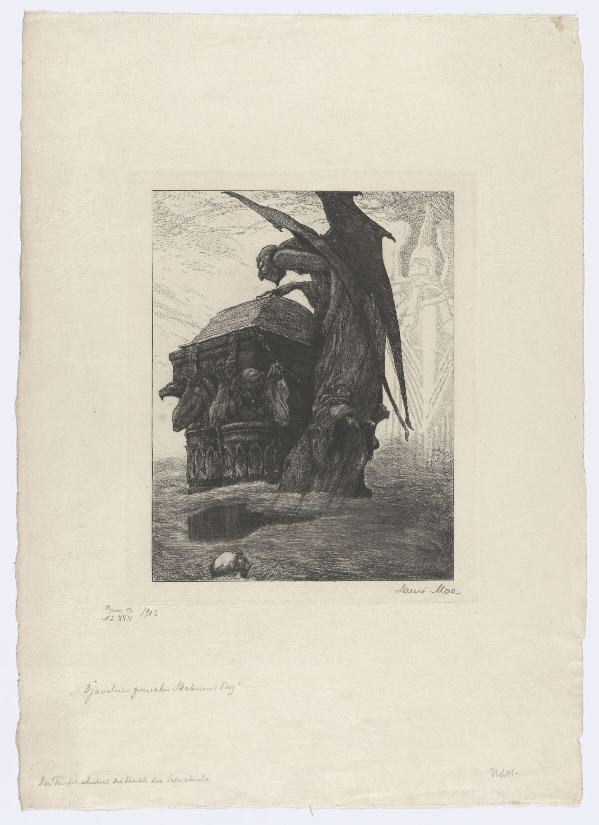 Louis Moe, Opus 11: Fanden læser i Skæbnens Bog – Nasjonalmuseet ...