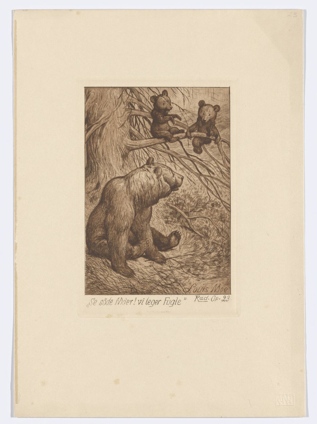 Louis Moe, Opus 23: Se, søde Mor, vi leger Fugle – Nasjonalmuseet ...