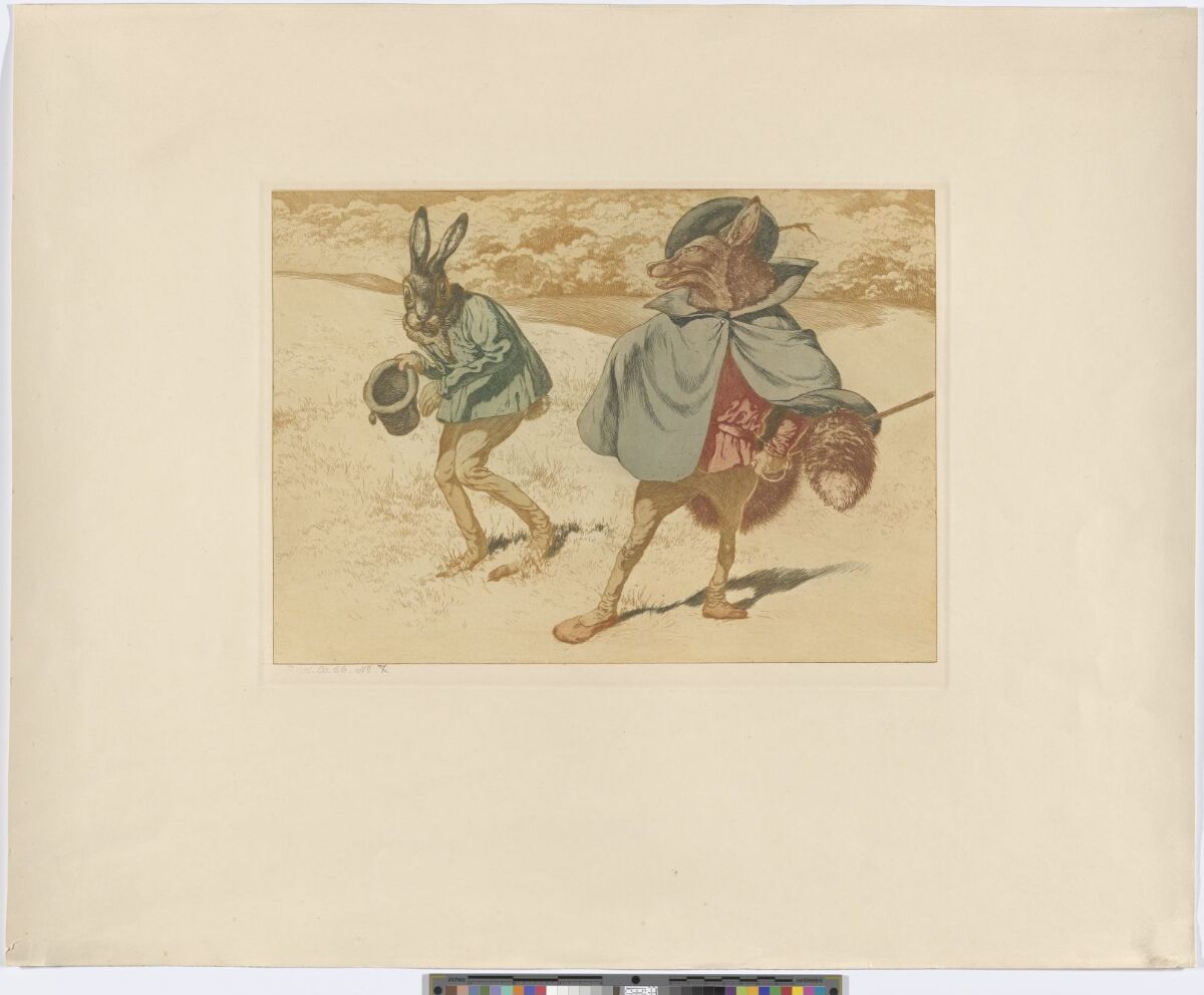 Louis Moe, Opus 66: Bonde og Herremand (Ræv og Hare) – Nasjonalmuseet ...