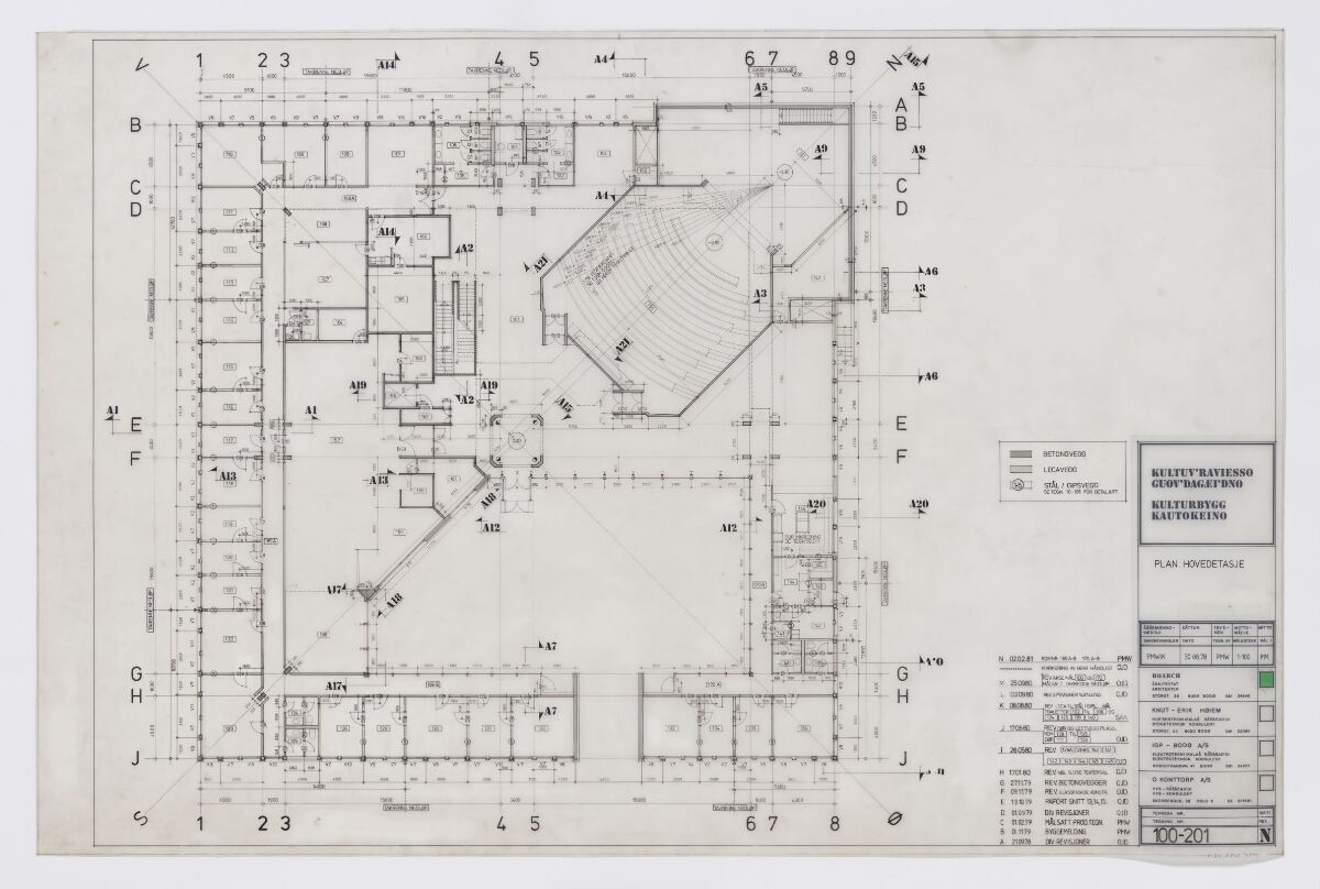 Boarch arkitekter, Kautokeino Kulturbygg, floor plan – Nasjonalmuseet ...