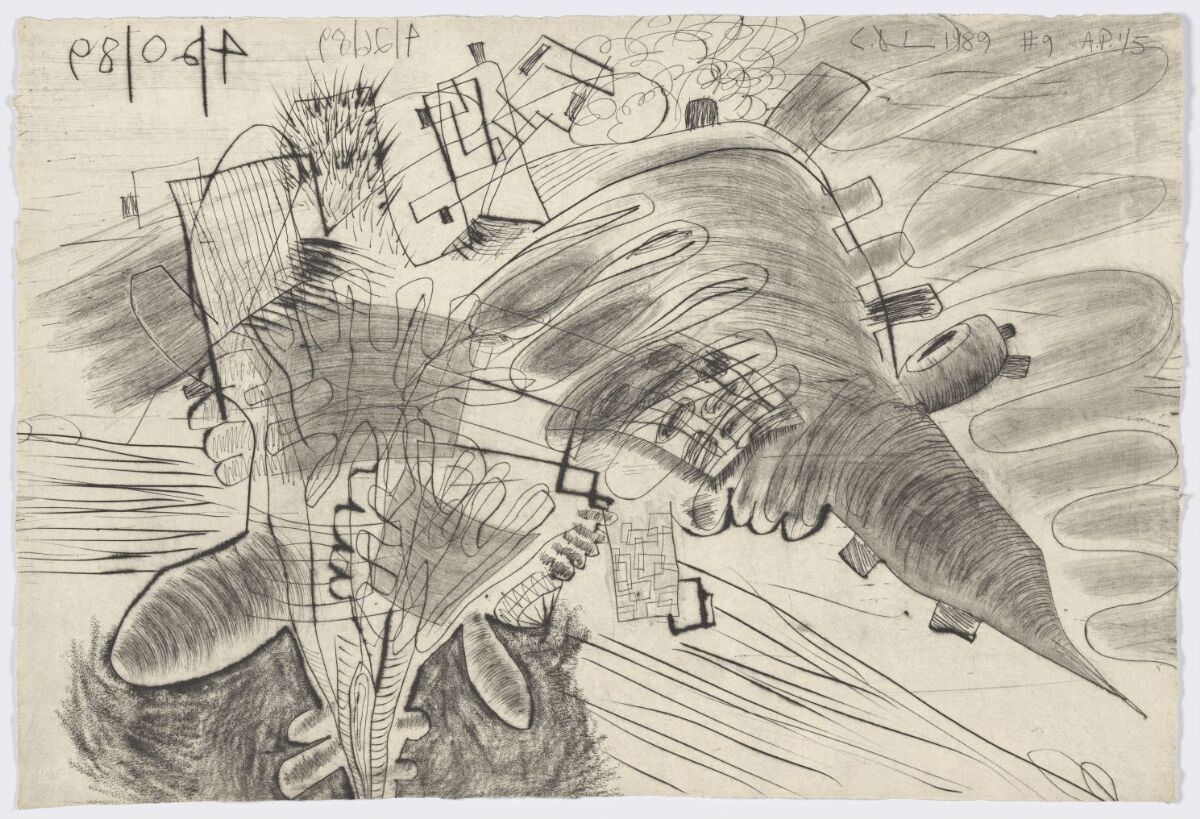 Carroll Dunham, Universal Limited Art Editions (ULAE), Shadows (#9 ...