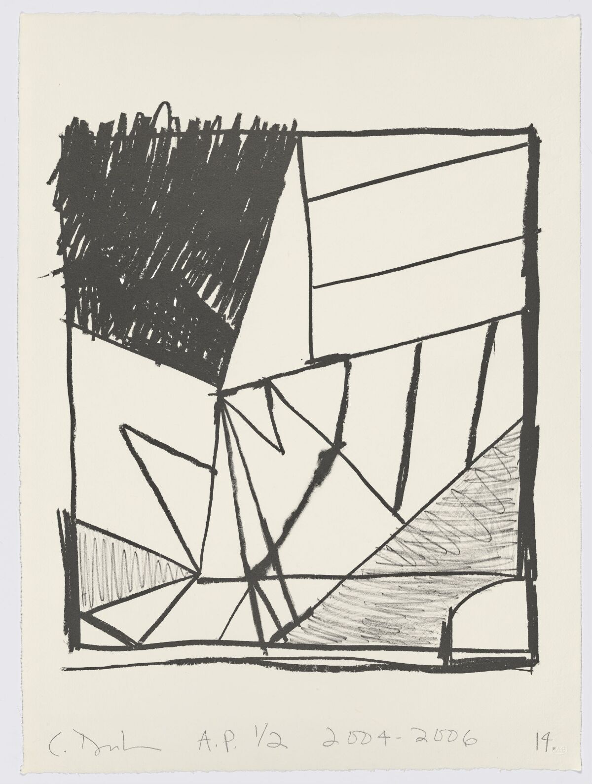 Carroll Dunham, Universal Limited Art Editions (ULAE), Untitled (14 ...