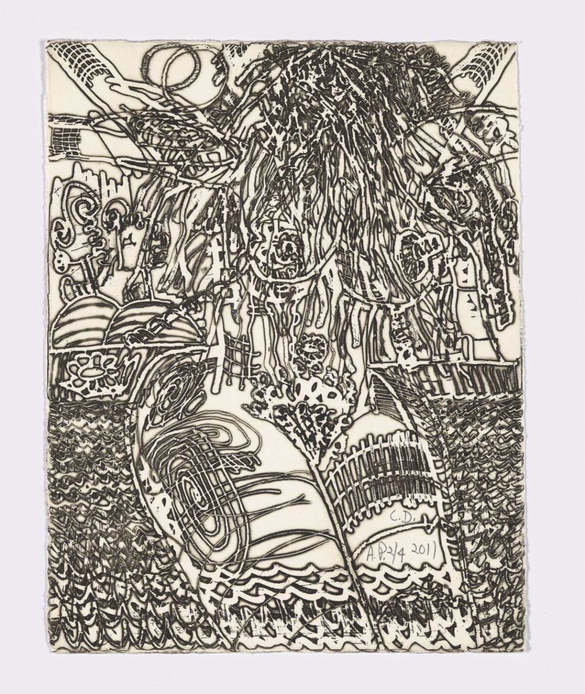 Carroll Dunham Two Palms 10 Nasjonalmuseet Samlingen