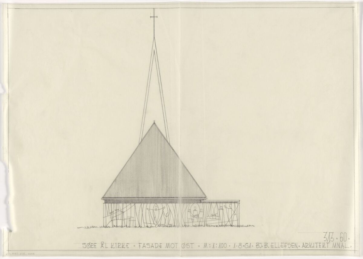 Bjarne Bystad Ellefsen, Søre Ål kirke – Nasjonalmuseet – Samlingen