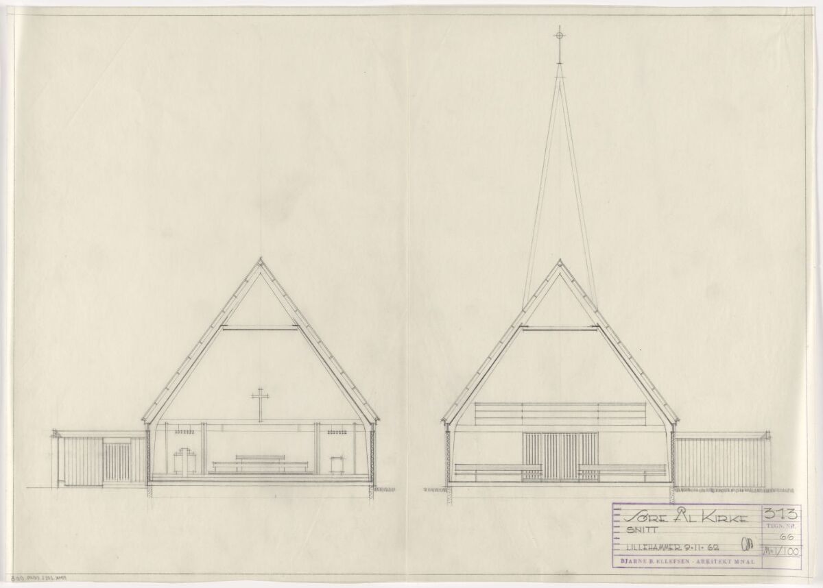 Bjarne Bystad Ellefsen, Søre Ål kirke – Nasjonalmuseet – Samlingen