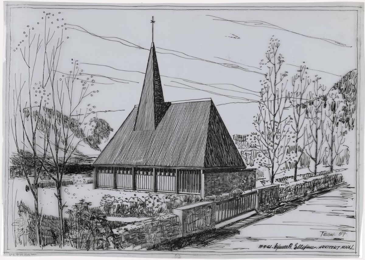 Bjarne Bystad Ellefsen, Søre Ål kirke – Nasjonalmuseet – Collection