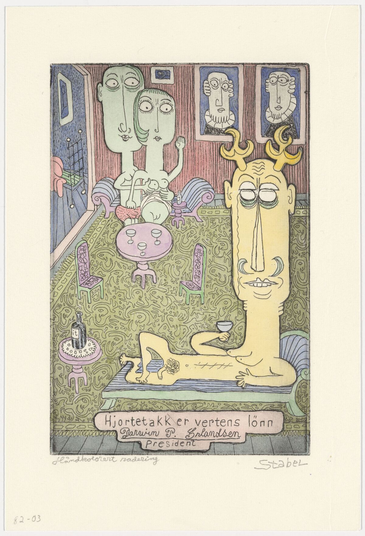 Fredrik Stabel, Hjortetakk er vertens lønn – Nasjonalmuseet – Collection