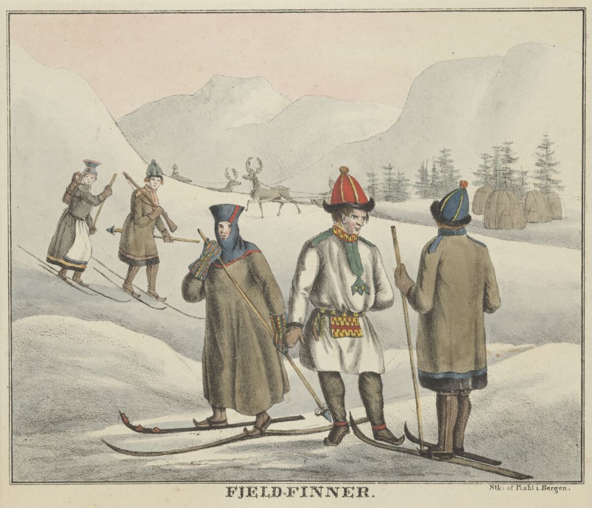 Georg Carl Christian Wedel Prahl, Samer på ski i fjellet. Norske ...