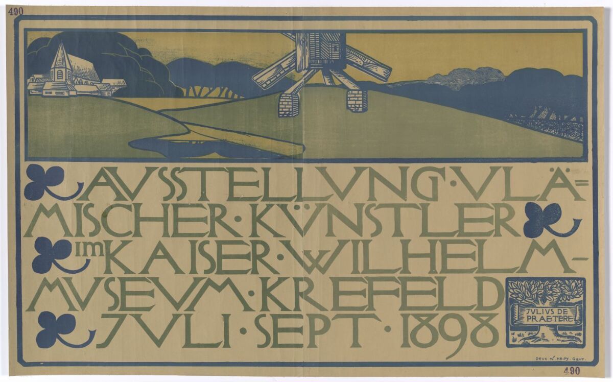 Julius De Praetere, Kaiser Wilhelm Museum, Flamske kunstnere i Keiser ...